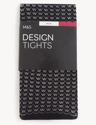 Geometric Fishnet Tights | M&S MY