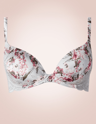 Silk Blend Padded Plunge Bra A-E | Rosie for Autograph | M&S