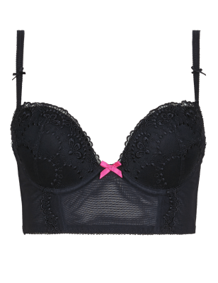 Embroidered Push-Up Longline Balcony Bra A-E | Limited Collection | M&S