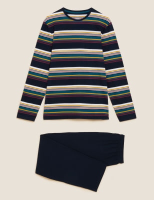 Pure Cotton Striped Pyjama Set