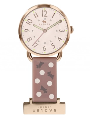 Radley Dog Print Nurses Fob Leather Watch | Radley | M&S