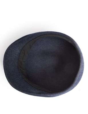 Pure Wool Flat Cap