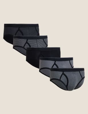 5pk Cotton Cool & Fresh™ Printed Briefs