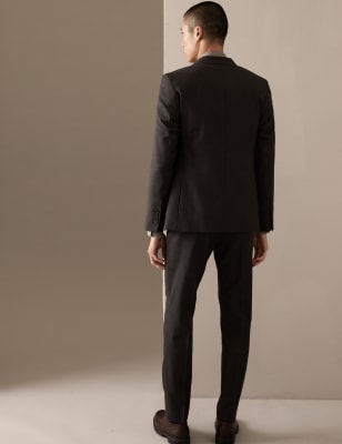 Tailored Fit Pure Wool Textured Suit Jacket