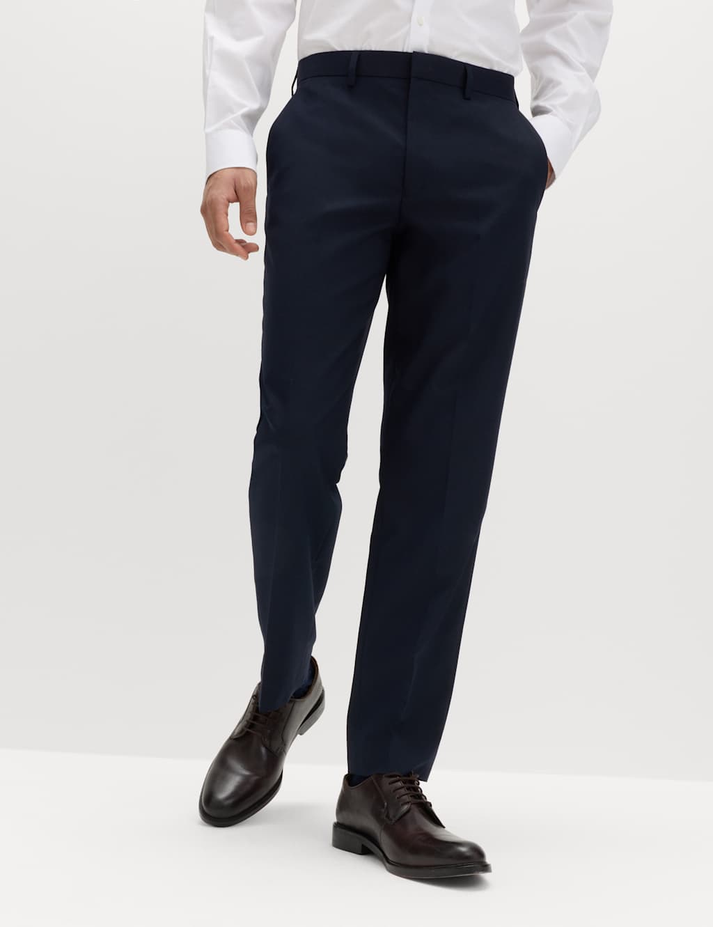 Men’s Smart Navy Trousers | M&S