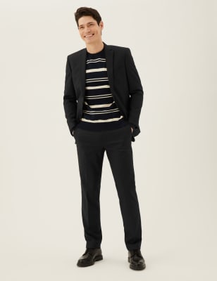 Slim Fit Suit Jacket with Stretch