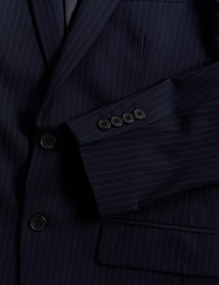 Slim Fit Stretch Pinstripe Suit Jacket