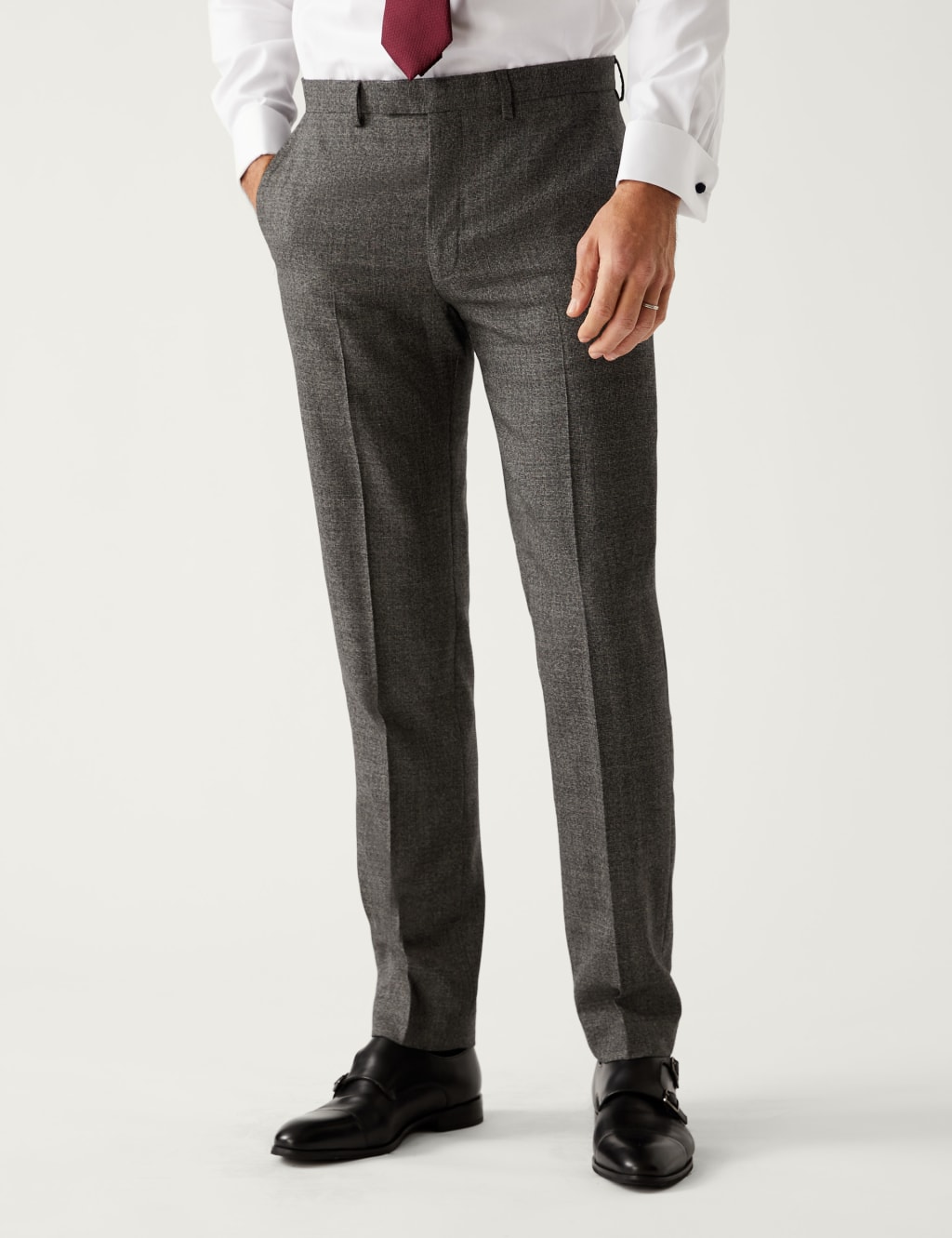 Men’s Single-Pleat Smart Trousers | M&S