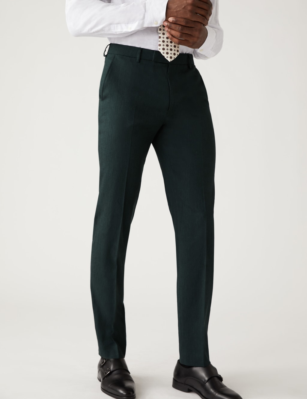 Men's Single Pleat Trousers | M&S