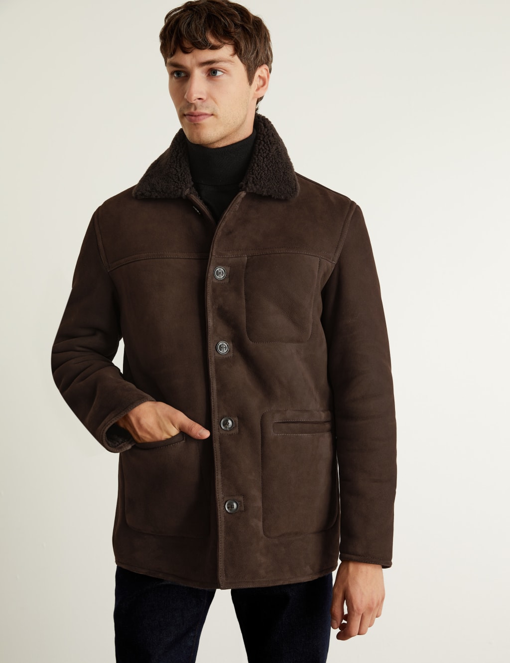 Men's Leather Coats & Jackets | M&S
