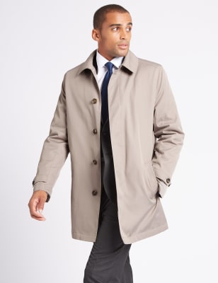 Mens Trench Coats | Water Resistant Mac Coats For Men | M&S