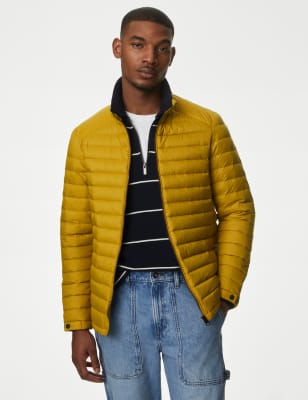 Zip Up Solid Puffed Jacket