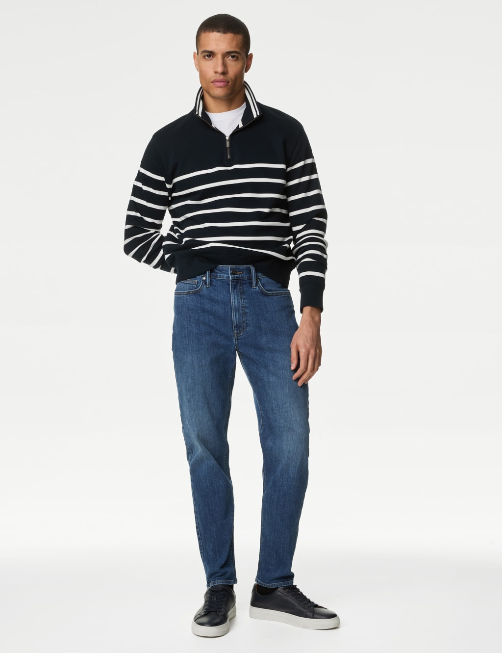 Men's Tapered Fit Jeans | M&S