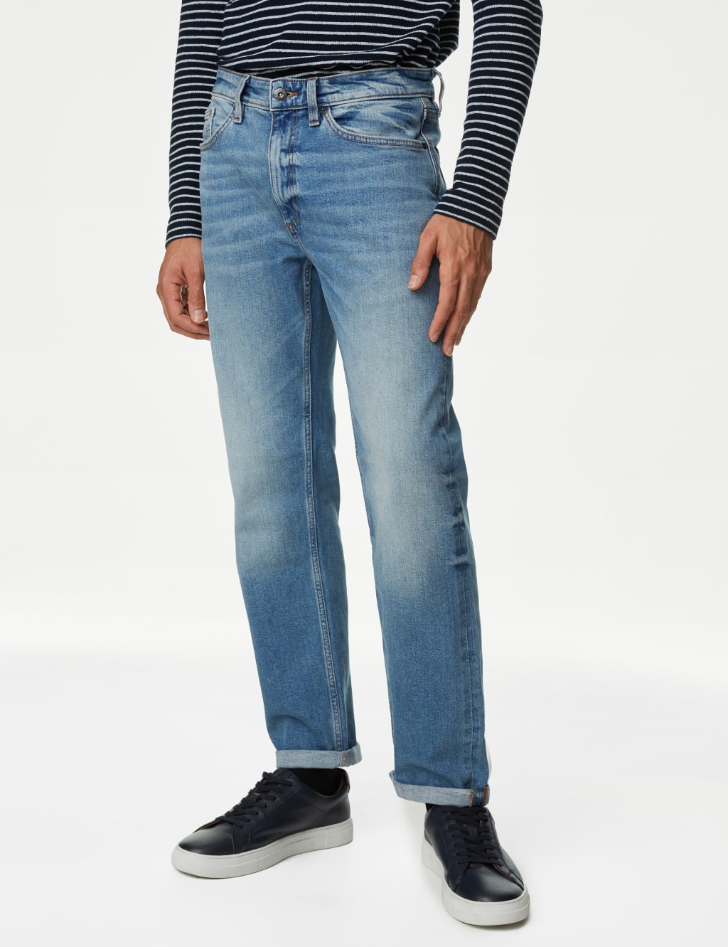 Men’s Straight-Fit Jeans | M&S