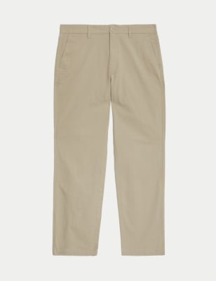 Regular Fit Ripstop Textured Stretch Chinos