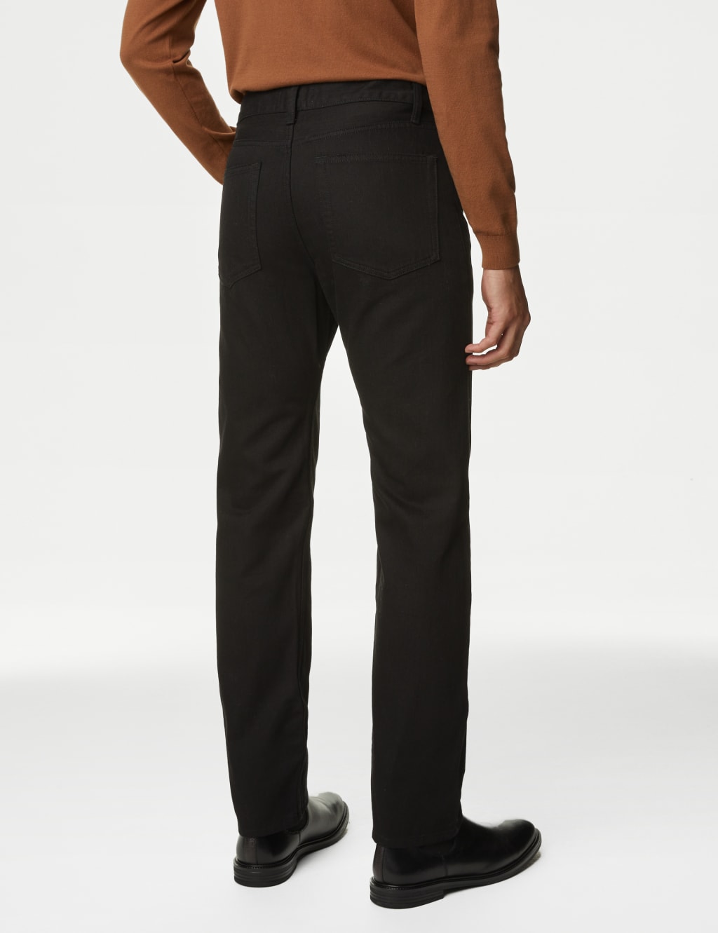 Men’s Casual Black Trousers | M&S