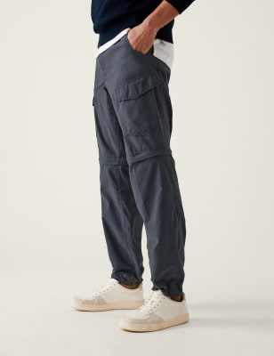 Regular Fit Zip Off Trekking Cargo Trousers