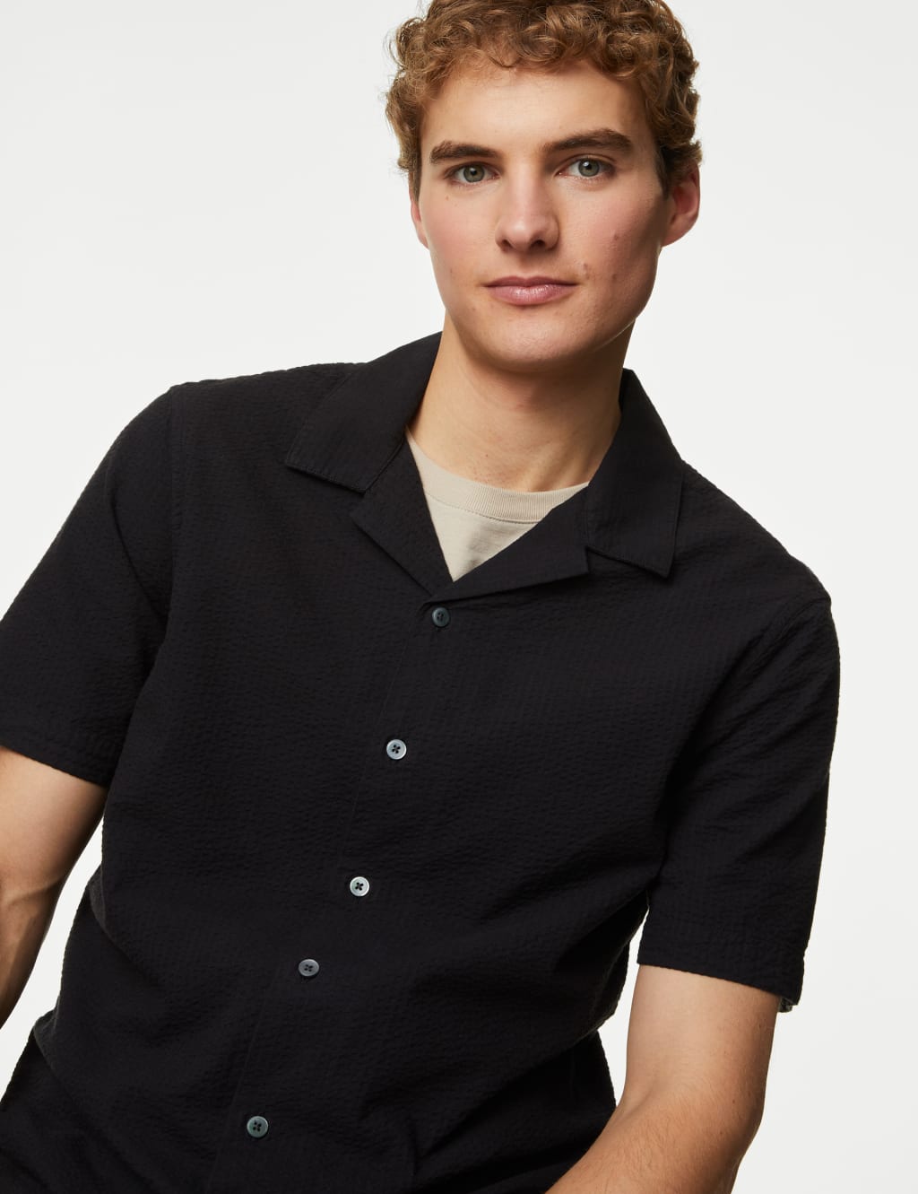 Men’s Cuban Collar Shirts | M&S