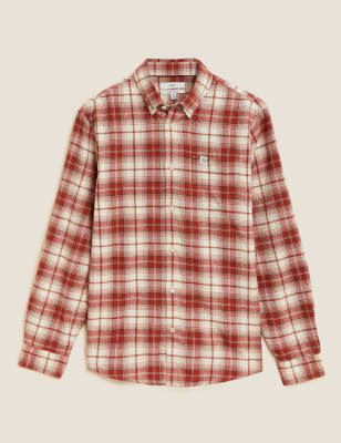 Flannel Brushed Cotton Check Shirt