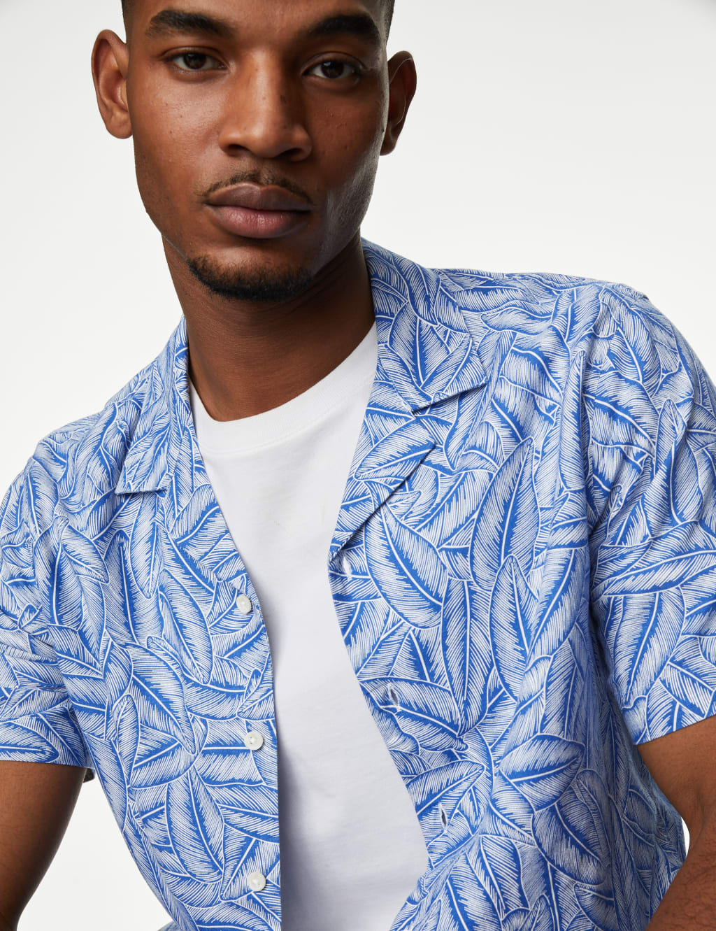 Men’s Cuban Collar Shirts | M&S