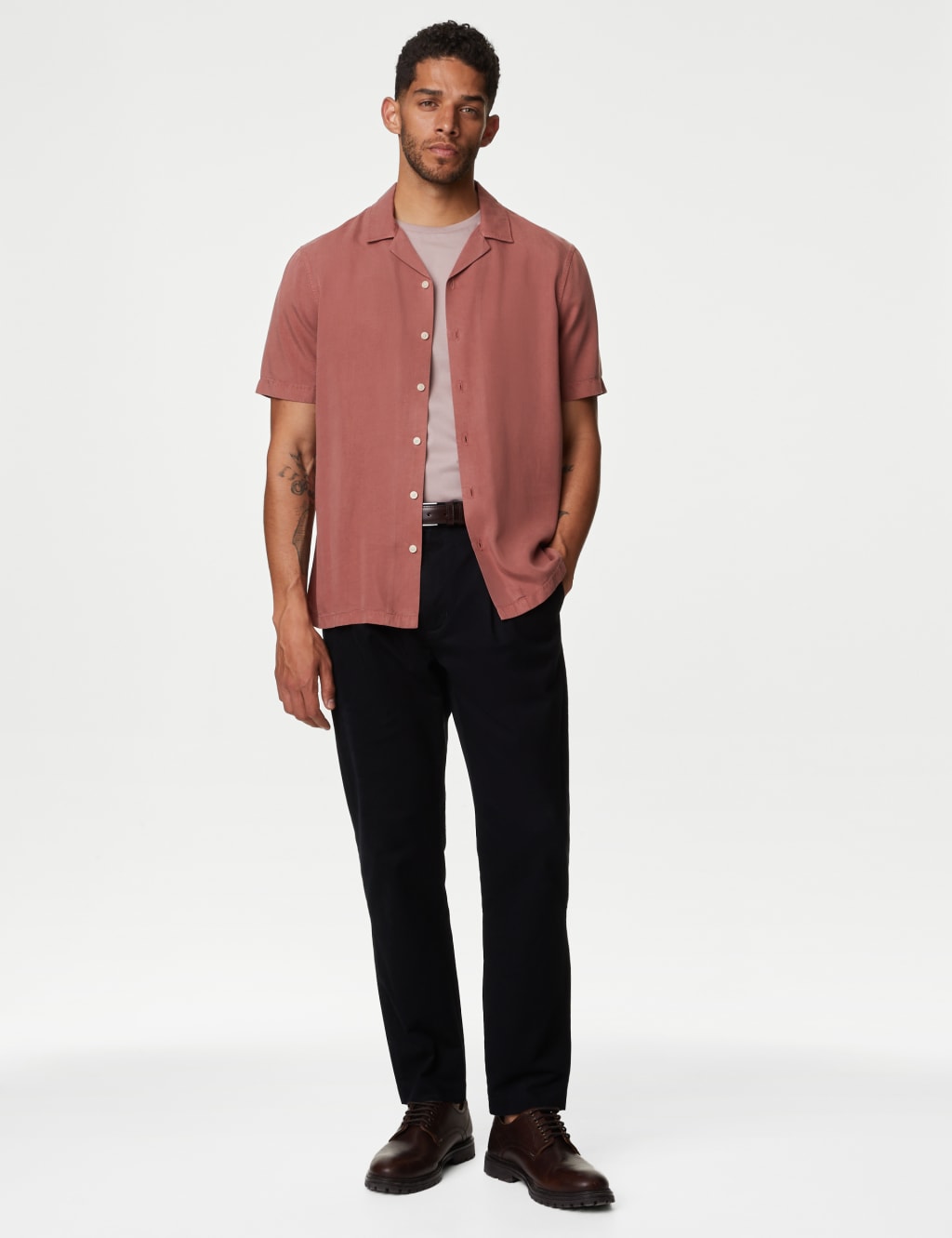 Men’s Cuban-Collar Shirts | M&S