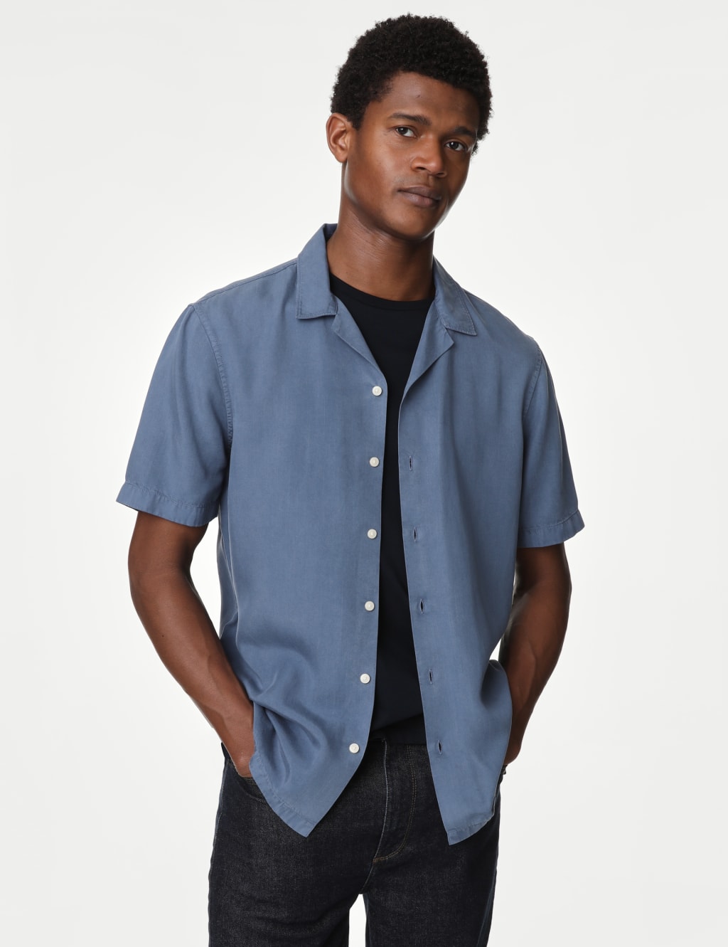 Men’s Cuban-Collar Shirts | M&S