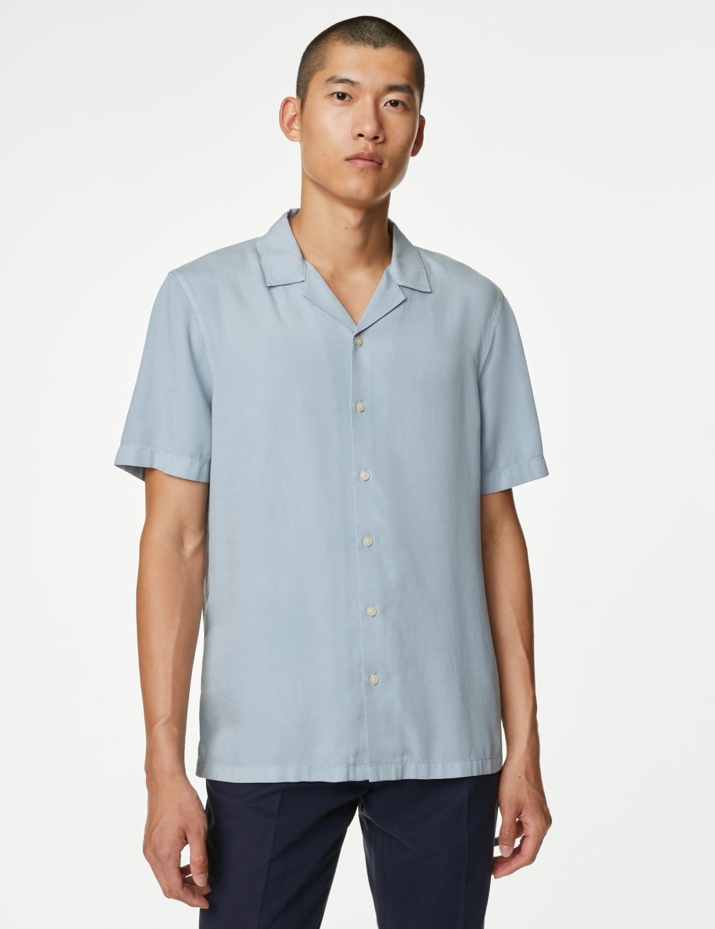 Men’s Cuban Collar Shirts | M&S