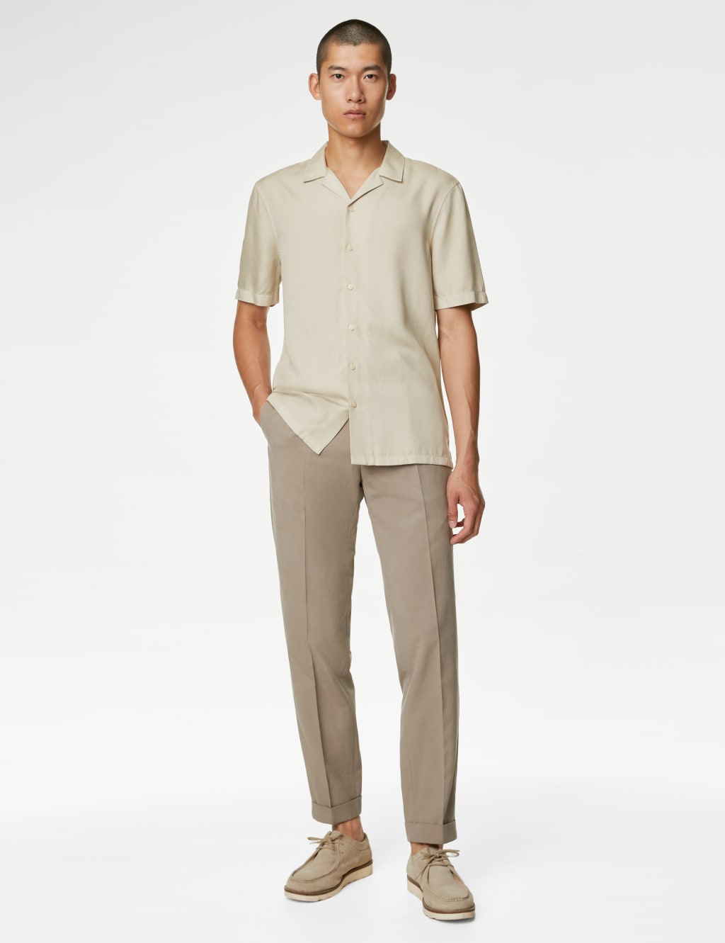 Men’s Cuban Collar Shirts | M&S