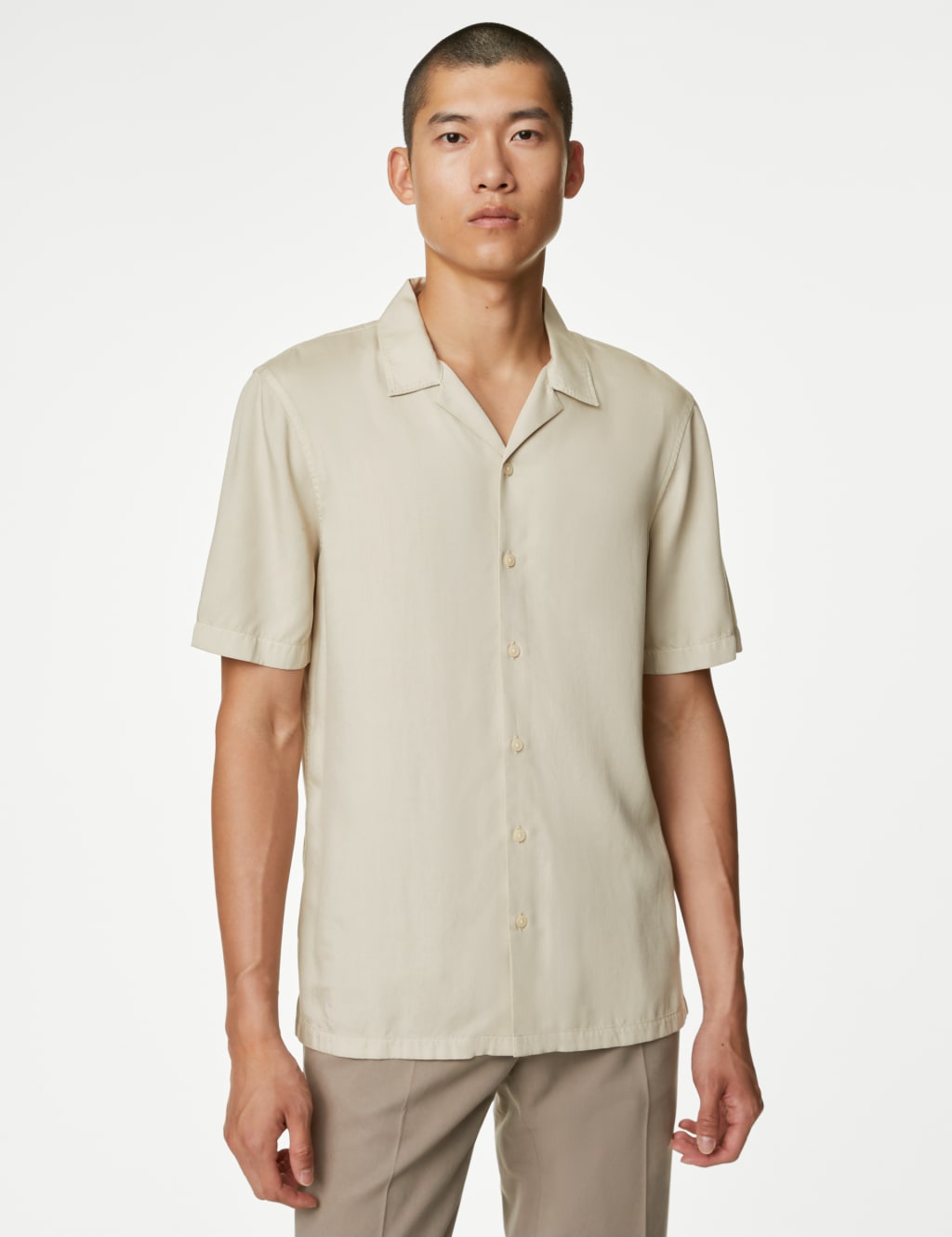 Men’s Cuban Collar Shirts | M&S