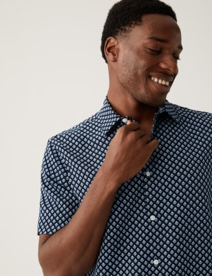 Geometric Print Shirt