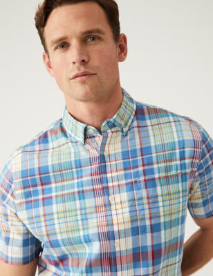 Pure Cotton Check Shirt