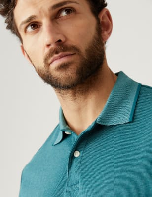 Pure Cotton Double Knit Polo Shirt