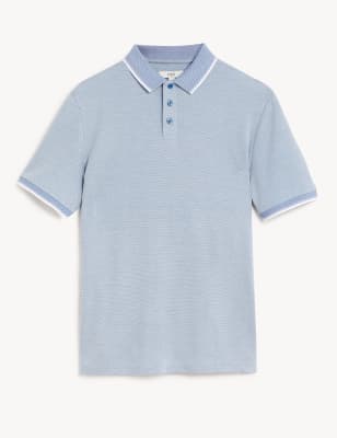Modal Rich Tipped Collar Polo Shirt | M&S US