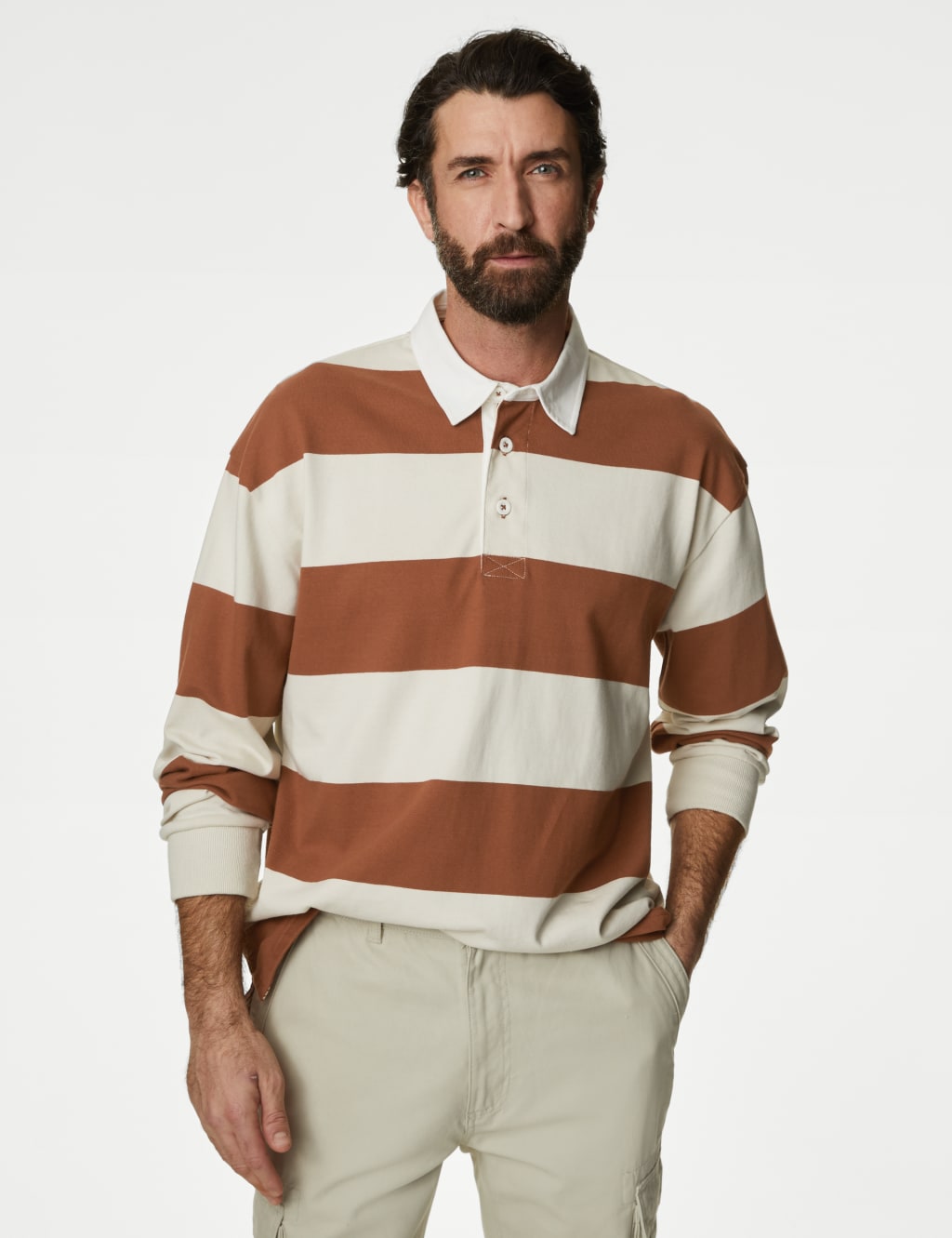 Men’s Long-Sleeved Rugby Shirts | M&S