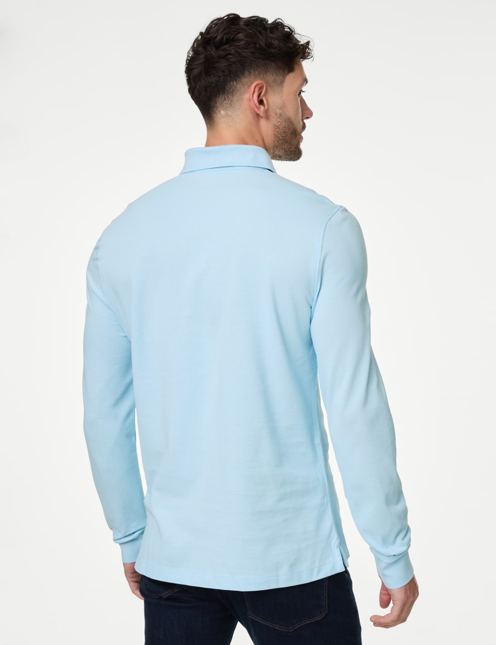 Men’s Blue Polo Shirts | M&S