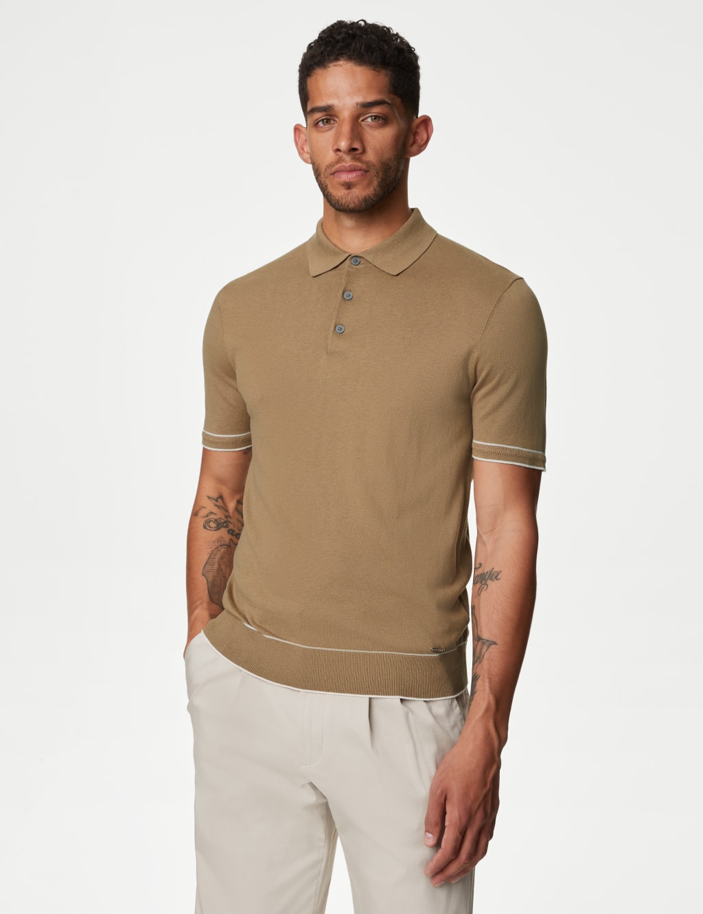 Page 2 - Men's Knitted Polo Shirts | M&S