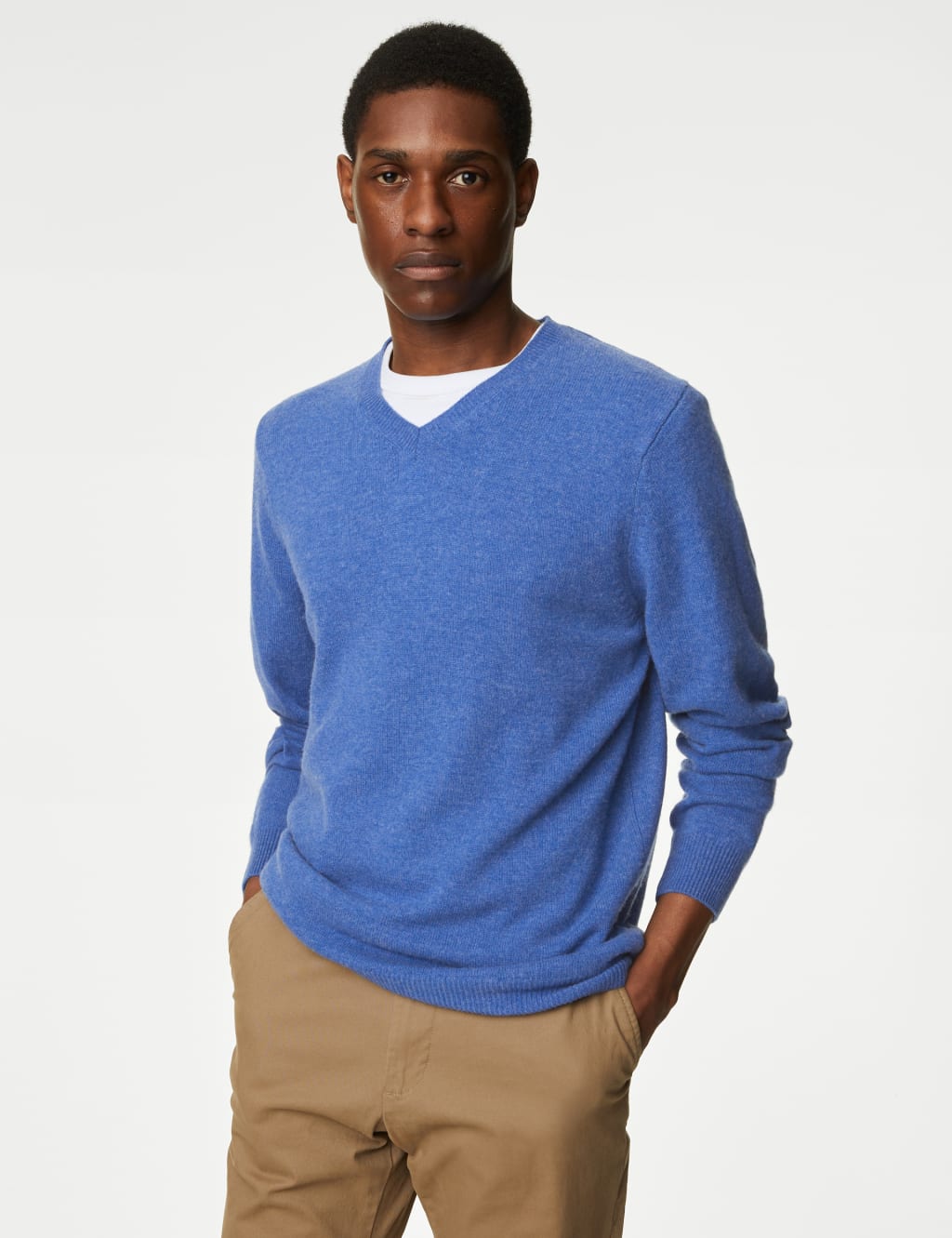 Men's V-Neck Jumpers | M&S
