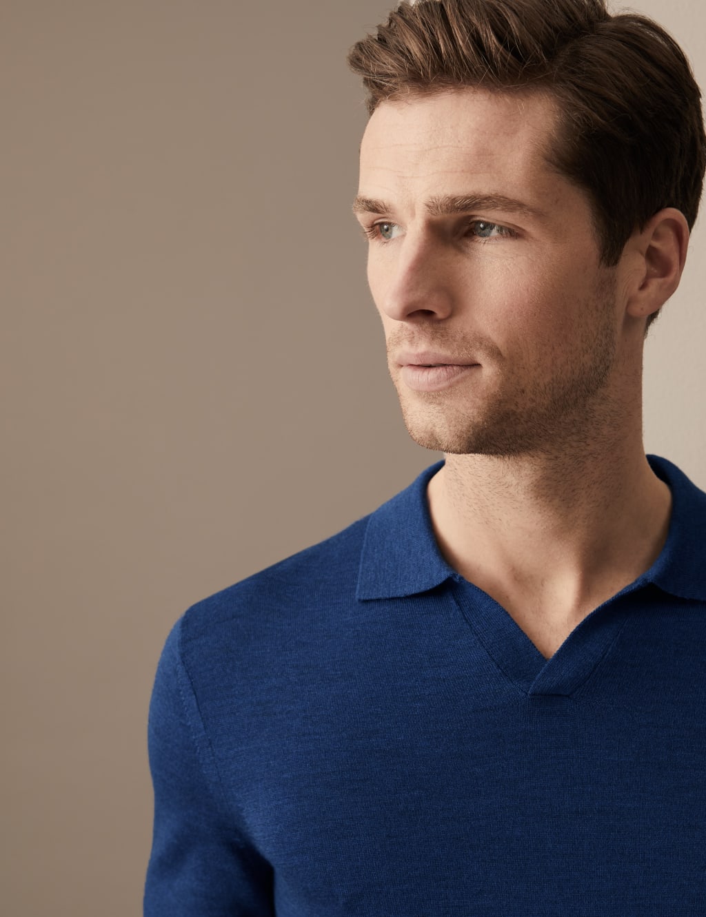 Men’s Merino Wool Polo Shirts | M&S