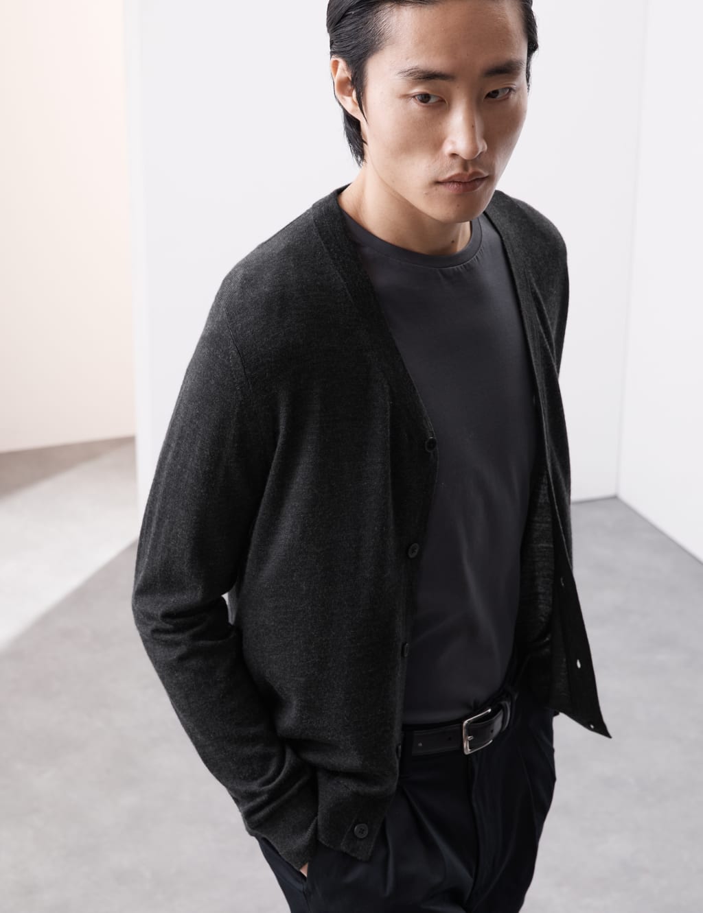 Men’s Merino Wool Cardigans | M&S
