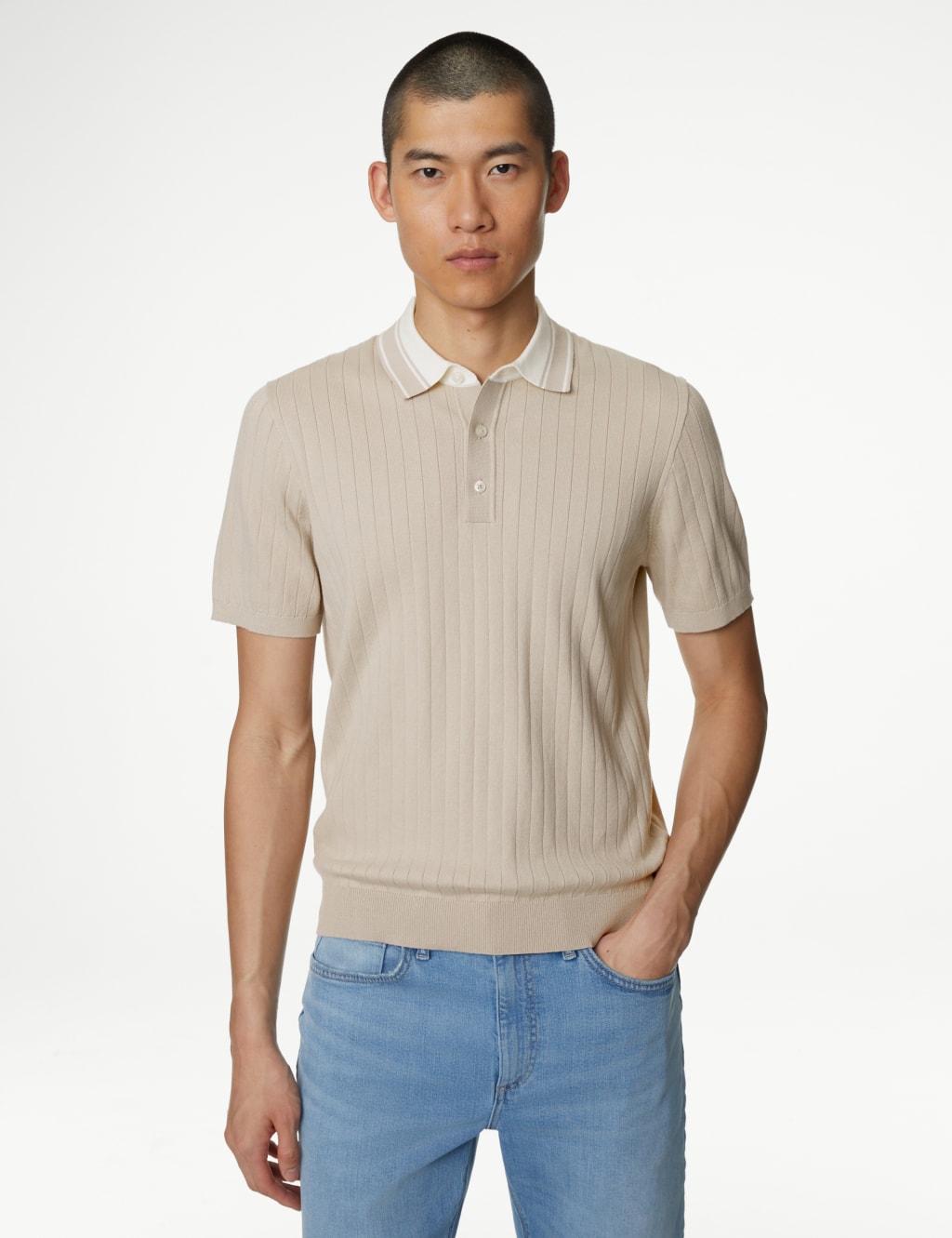 Men's Knitted Polo Shirts | M&S