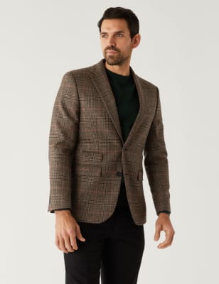 Pure British Wool Check Jacket