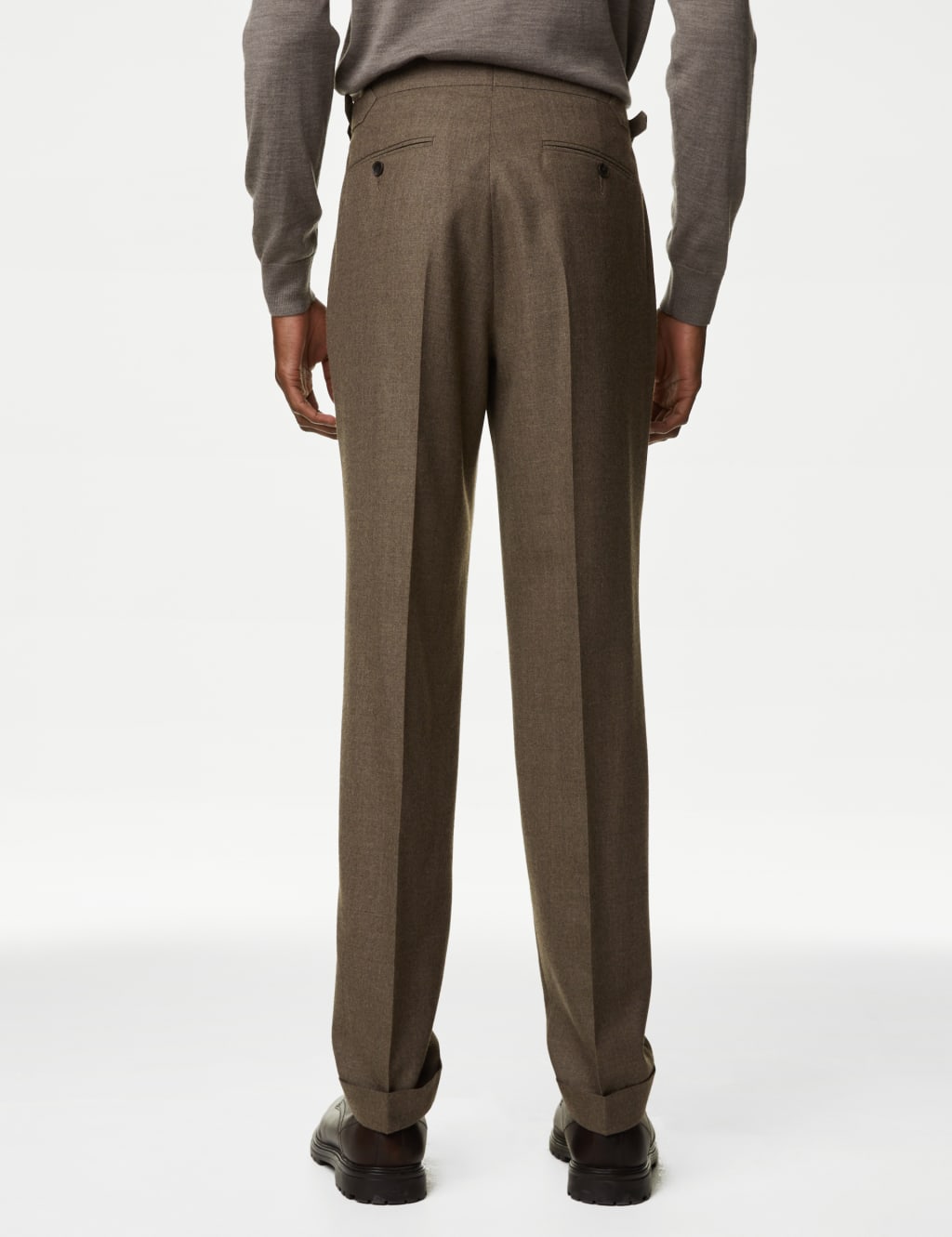 Men's Brown Smart Trousers | M&S