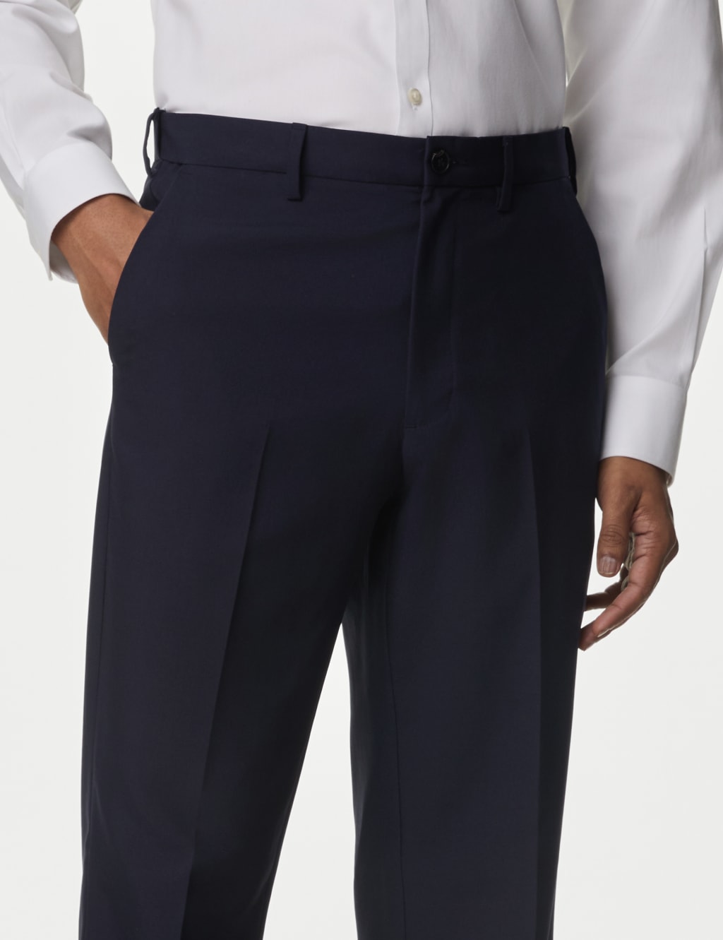 Men’s Regular-Fit Smart Trousers | M&S