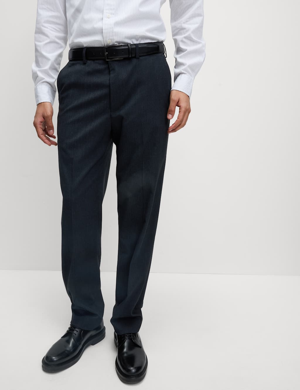 Men's Regular-Fit Trousers | M&S
