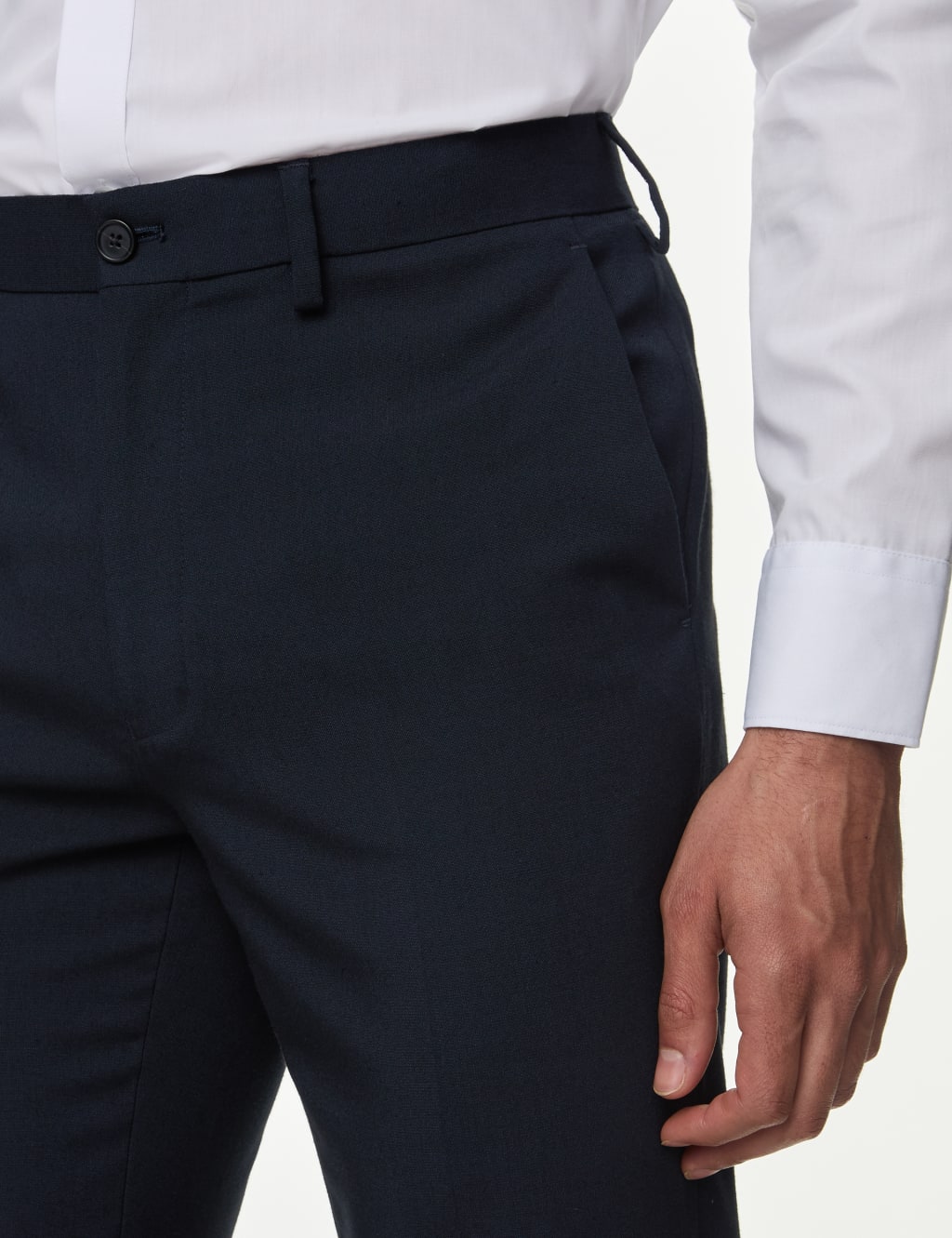 Men’s Smart Navy Trousers | M&S