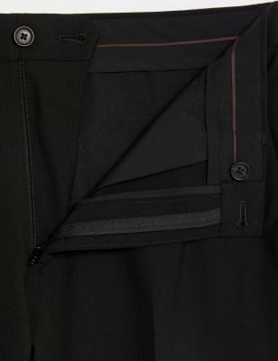 Slim Fit Flat Front Stretch Trousers