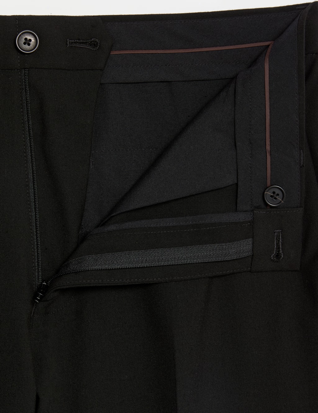 Men's Flat-Front Trousers | M&S