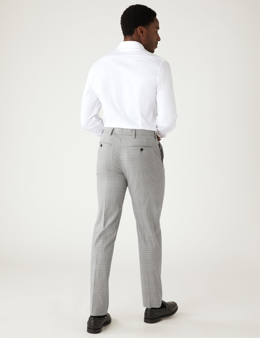 Men's Checked Trousers | M&S