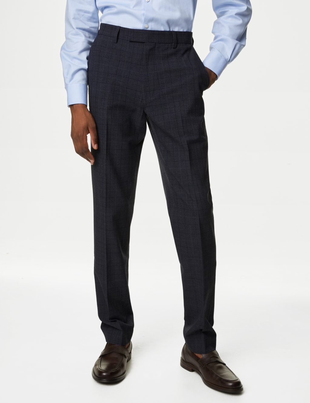 Men's Checked Trousers | M&S