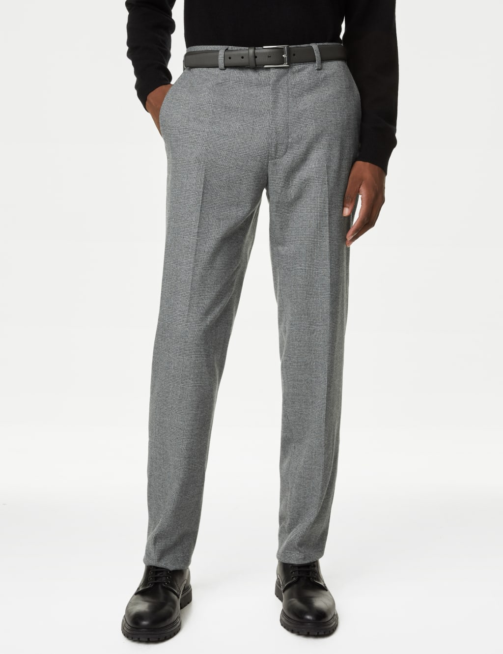 Men's Single Pleat Trousers | M&S